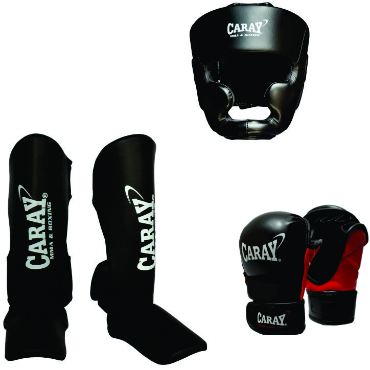 Kit Sparring MMA Canillera + Guante + protector de cabeza | Caray ...